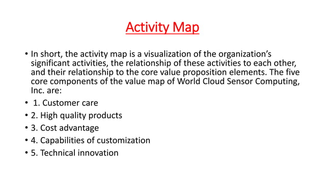 Module 5 CapstoneWorld Cloud Sensor Computing Inc. work into five ...