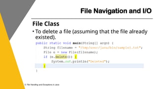Module 5_Ch1 - File Handling And Exception.pptx