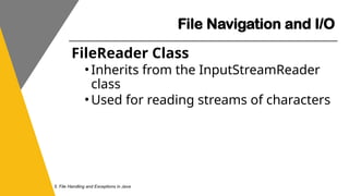 Module 5_Ch1 - File Handling And Exception.pptx