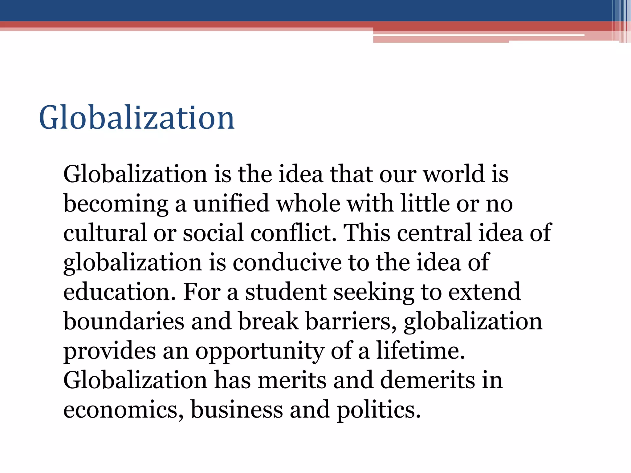 _ChAracteristics-of-Globalization-as-Linked-to-Education | PPTX | Education