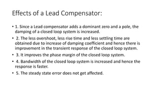 Module 5_Compensation Techniques in digital control system | PPTX