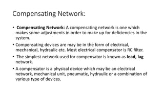 Module 5_Compensation Techniques in digital control system | PPTX