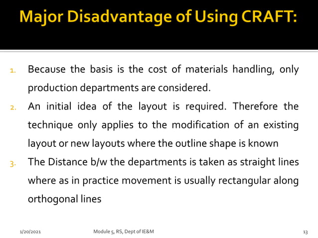 Module 5 Computerized Layout Planning | PDF
