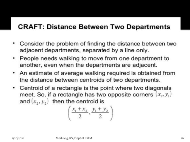 Module 5 Computerized Layout Planning | PDF