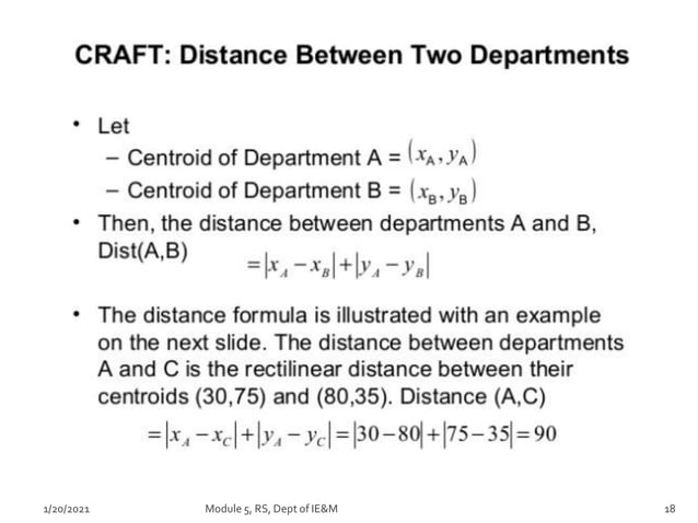 Module 5 Computerized Layout Planning | PDF