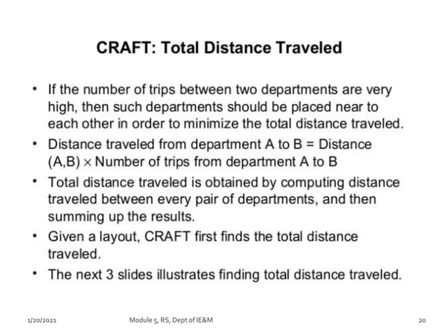 Module 5 Computerized Layout Planning | PDF