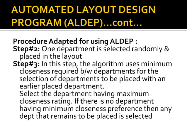 Module 5 Computerized Layout Planning | PDF