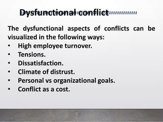 MODULE 5 CONFLICT MANAGEMENT FOR MANAGEMENT STUDIES | PPT