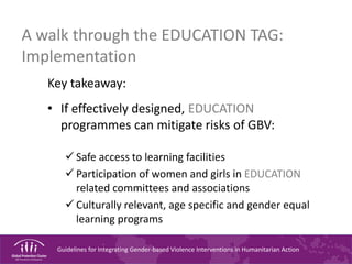 Module 5: Thematic Areas: Integrating gender-based violence ...