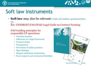 Module 5: How to foster and enabling environment for contract farming ...