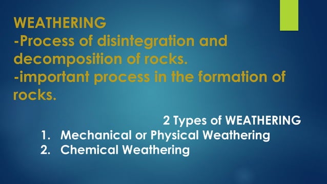 Earth and Life Science Quarter 1 Module 5 Exogenic Processes | PPTX ...