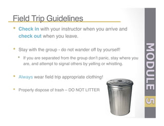 Module 5 field trip safety 2013 | PDF