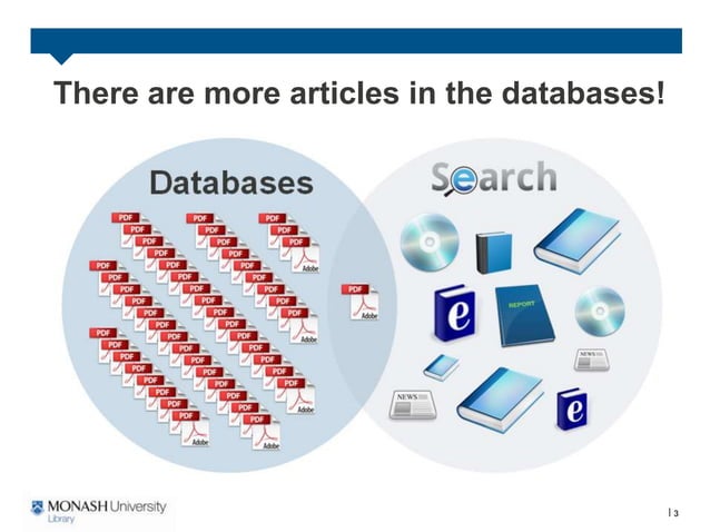 Module 5: Finding databases at Monash University Library | PPSX