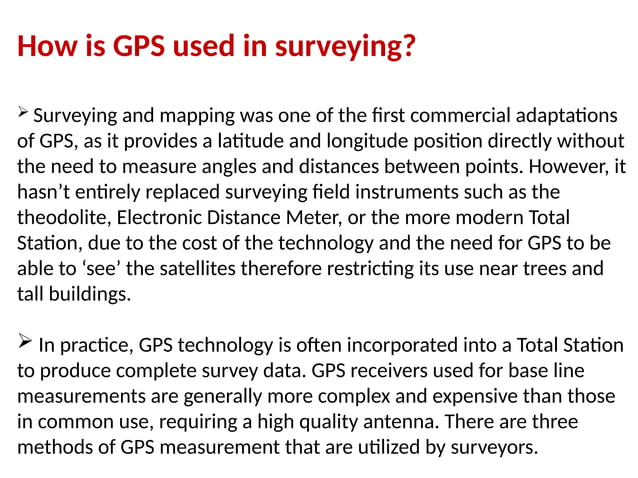 MODULE 5, GPS.pptx geodesy dgps uses and info | PPT