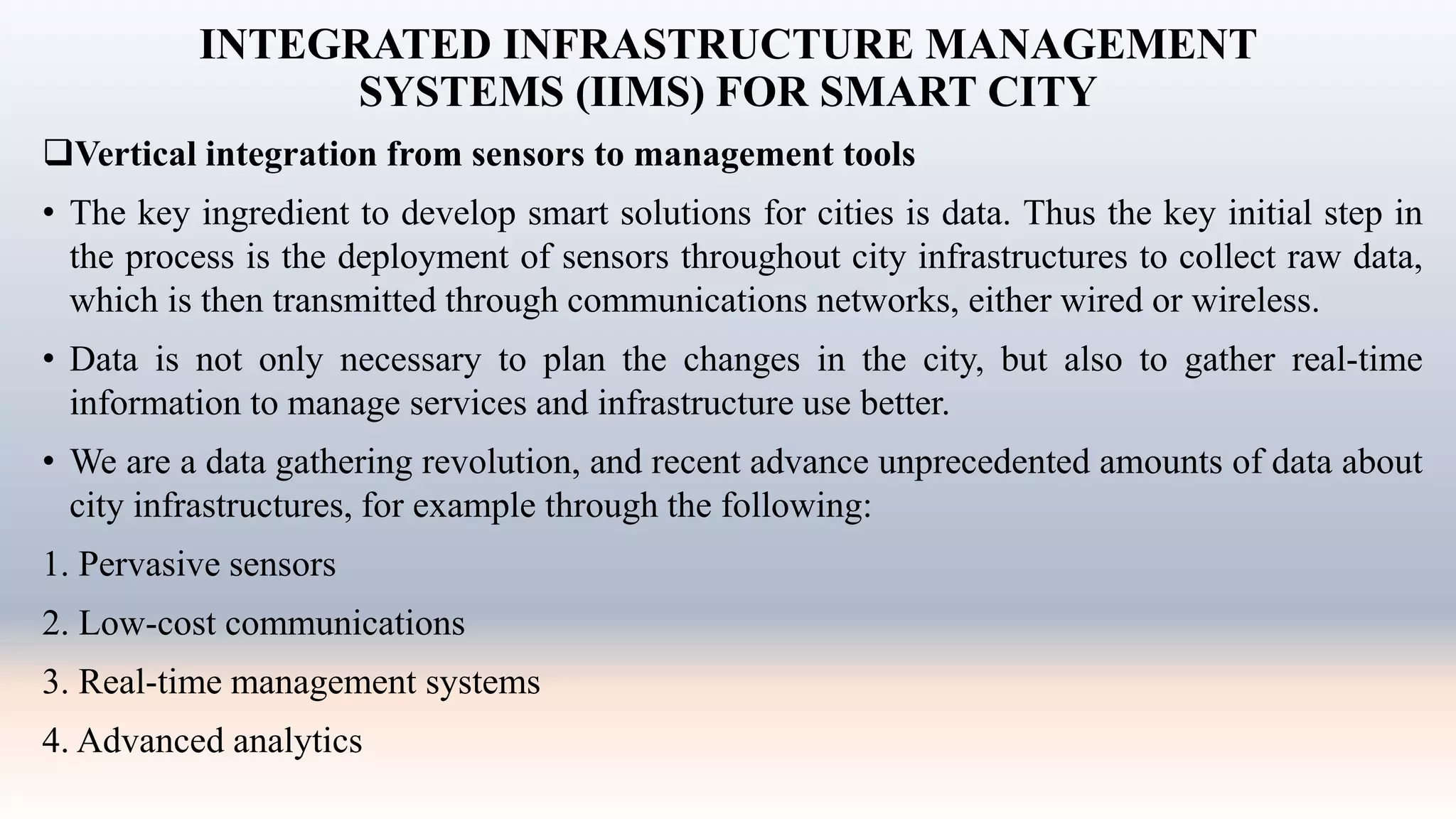 Module 5 Infrastructure Management System And Policy For Smart Citys.pptx