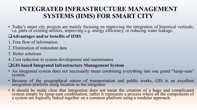 Module 5 Infrastructure Management System And Policy For Smart Citys.pptx