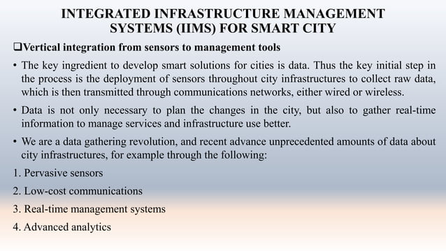 Module 5 Infrastructure Management System And Policy For Smart Citys.pptx
