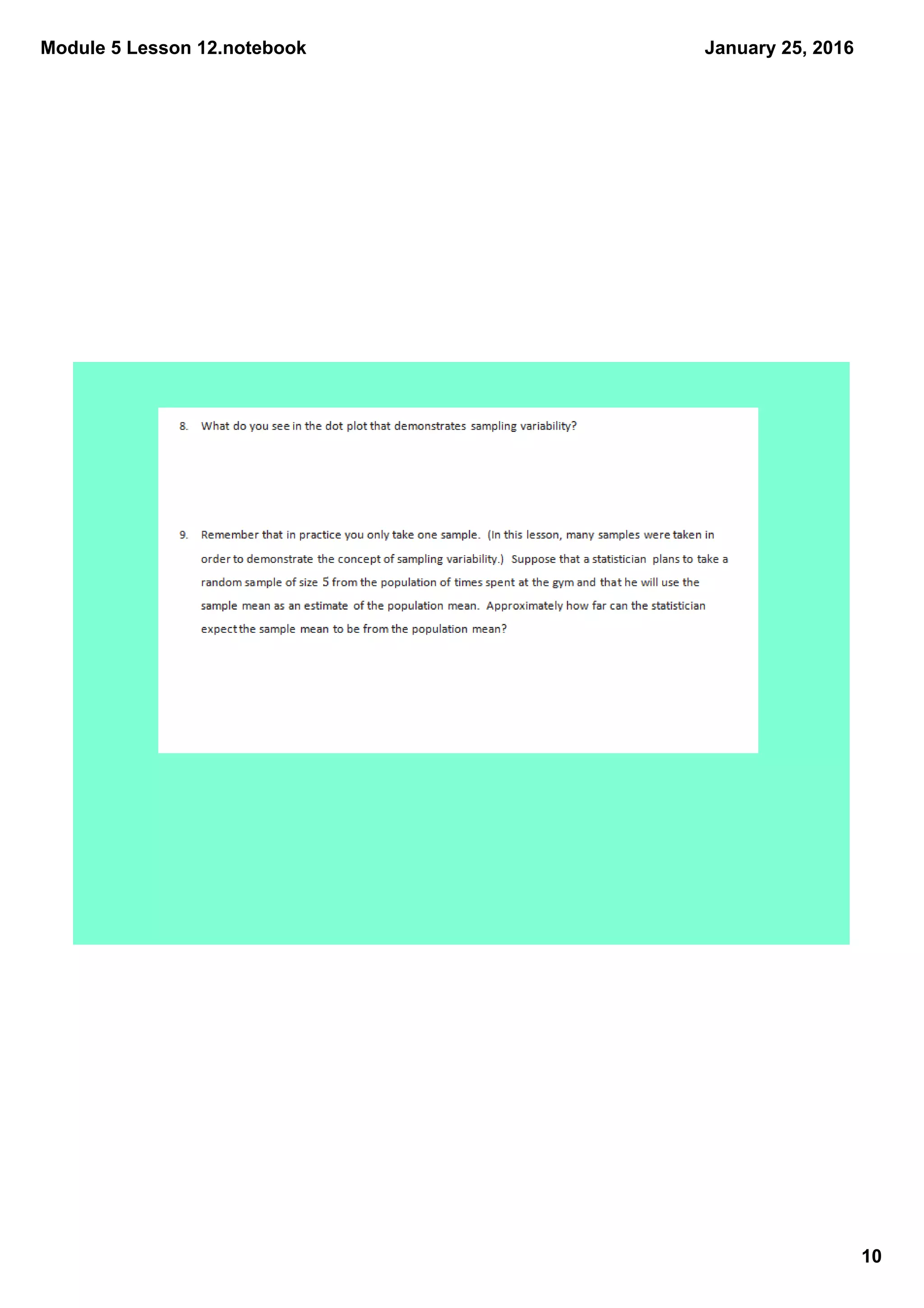 Module 5 lesson 12 | PDF