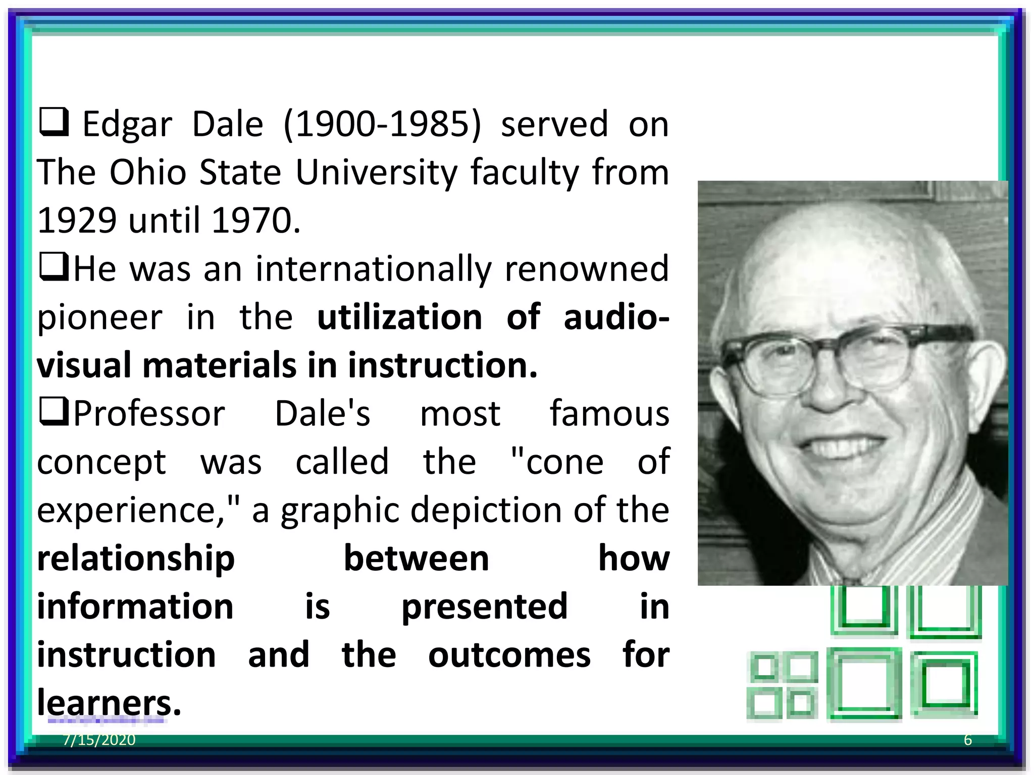 Edgar Dale's Cone of Experience | PDF