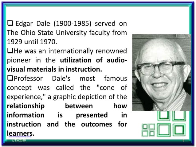 Edgar Dale's Cone of Experience | PDF | History | Genres