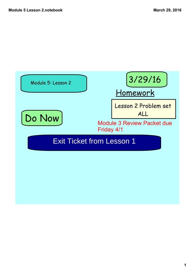 Module 5 lesson 2 | PDF