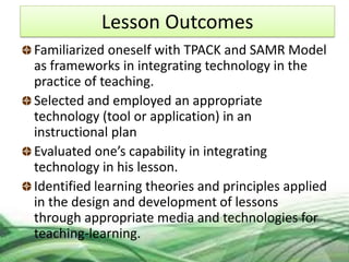 TPACK as a Framework for Technology Driven Teaching and Learning | PDF