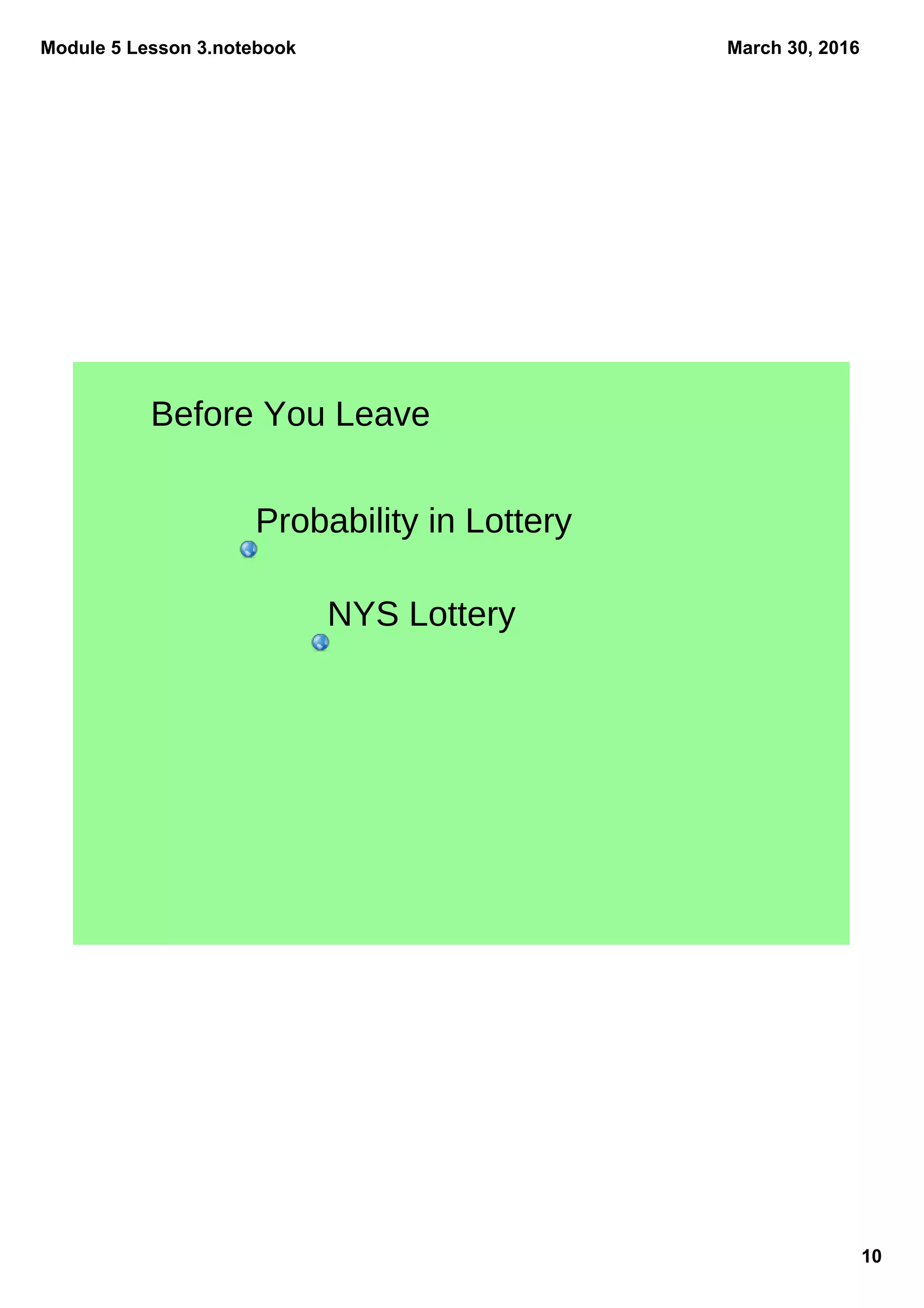 Module 5 lesson 3 | PDF