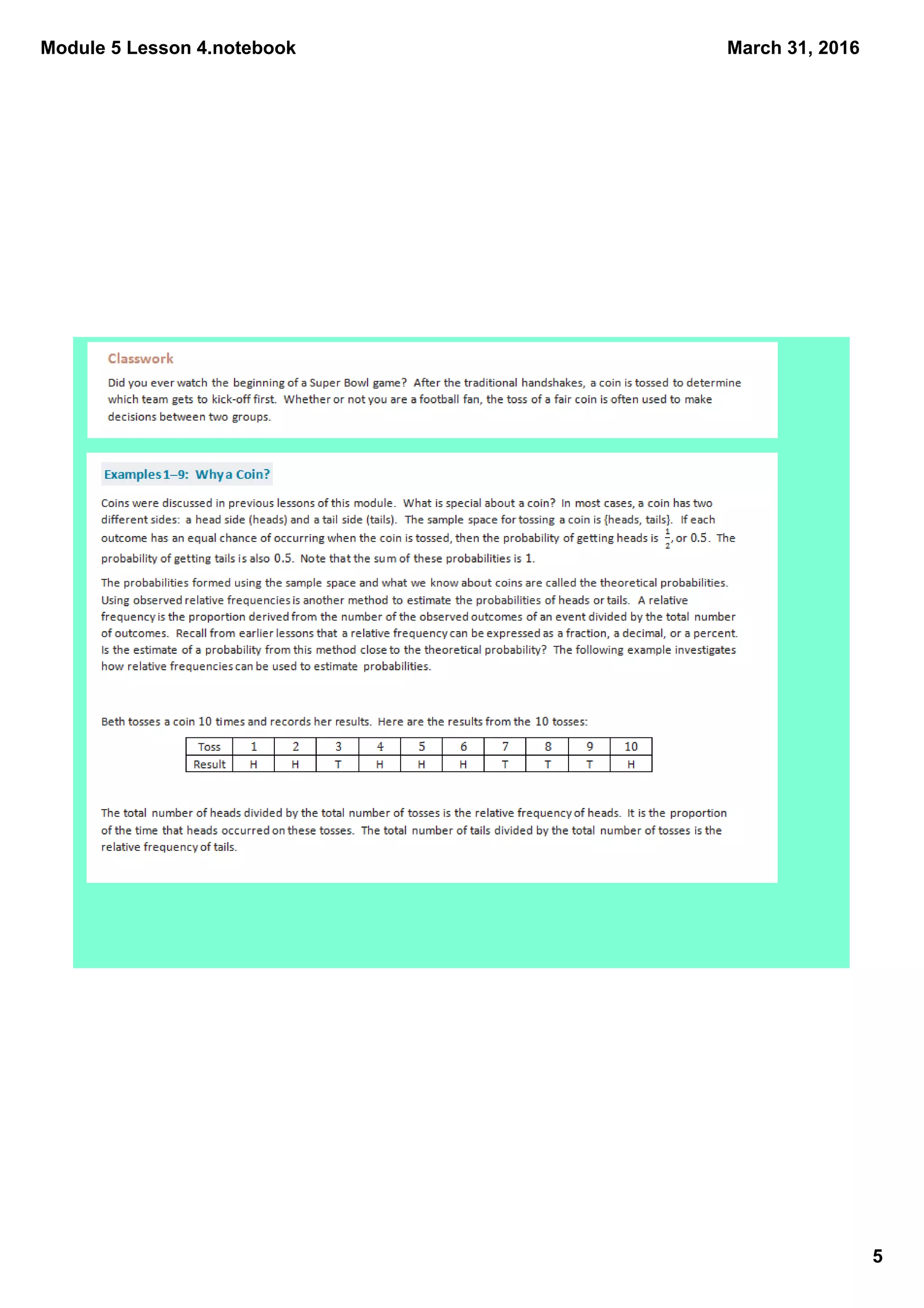 Module 5 lesson 4 | PDF