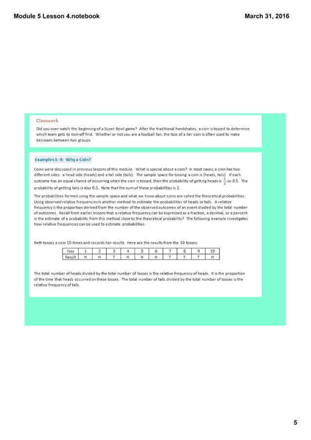 Module 5 lesson 4 | PDF