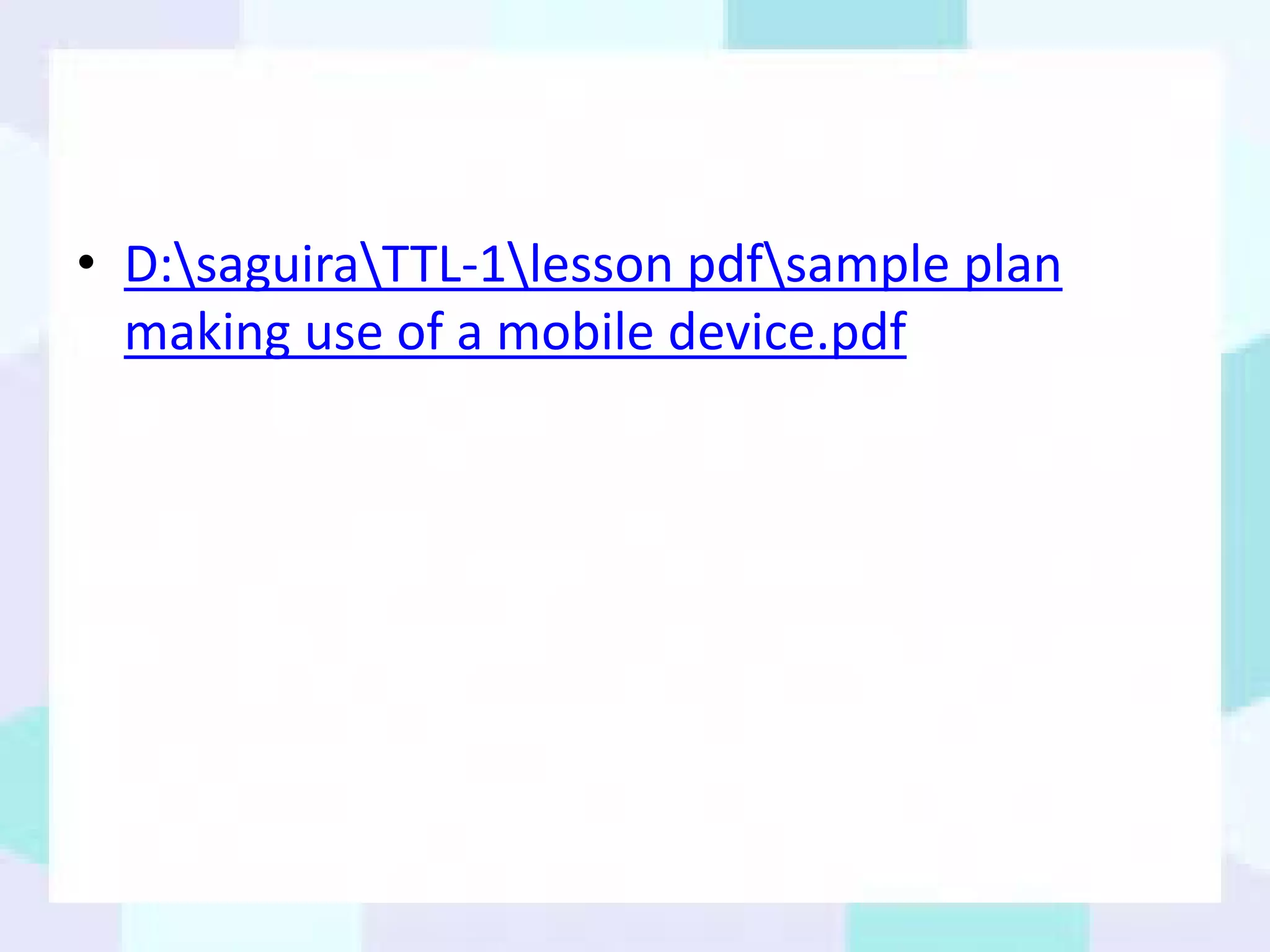 Models of Technology-Enhanced Instructional Lessons | PDF