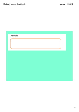 Module 5 lesson 5 | PDF