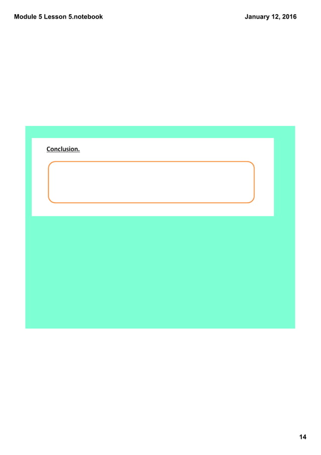 Module 5 lesson 5 | PDF