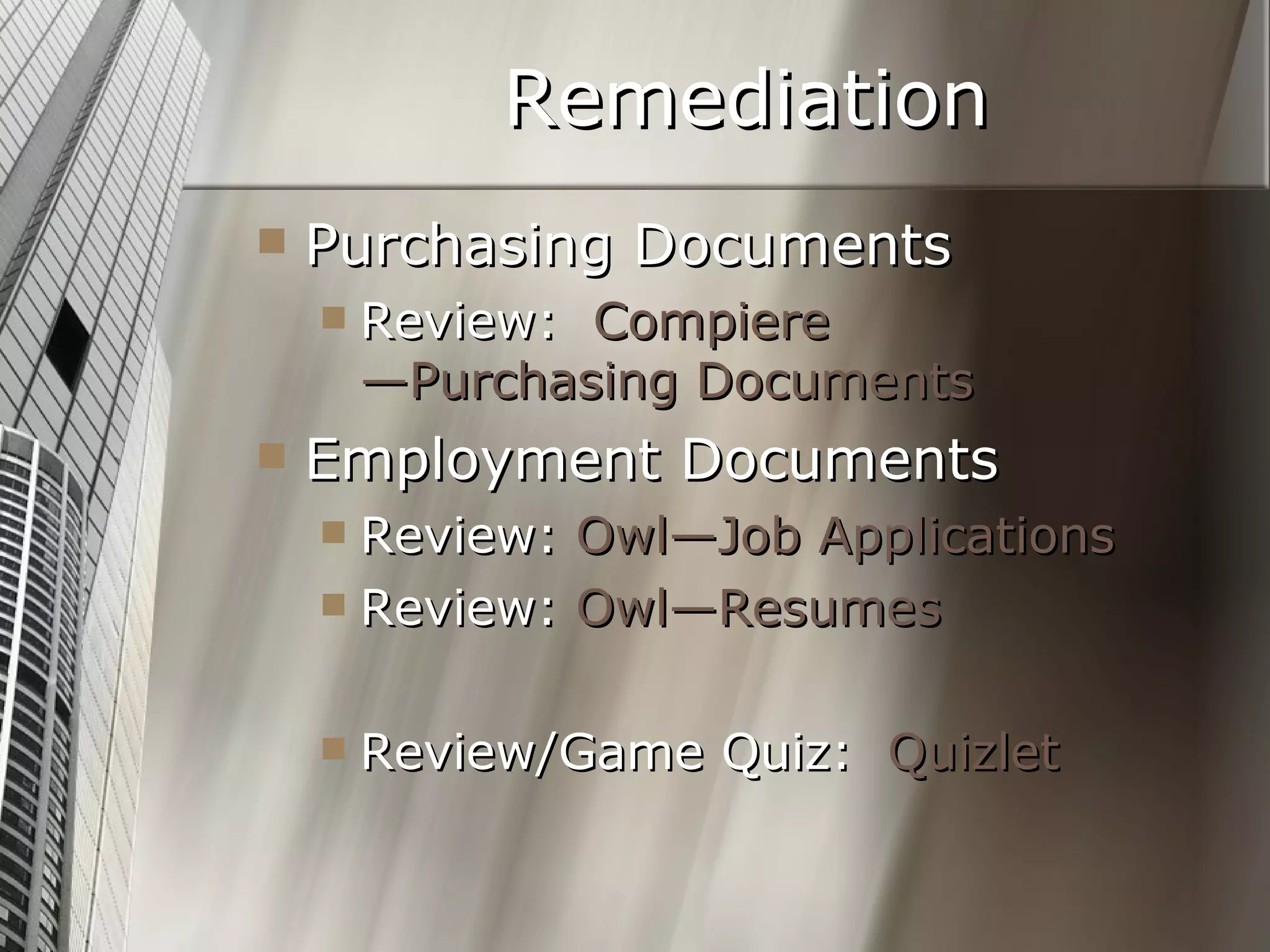 Module 5 lesson 5 remediation | PPT