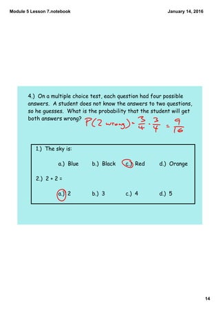 Module 5 lesson 7 | PDF