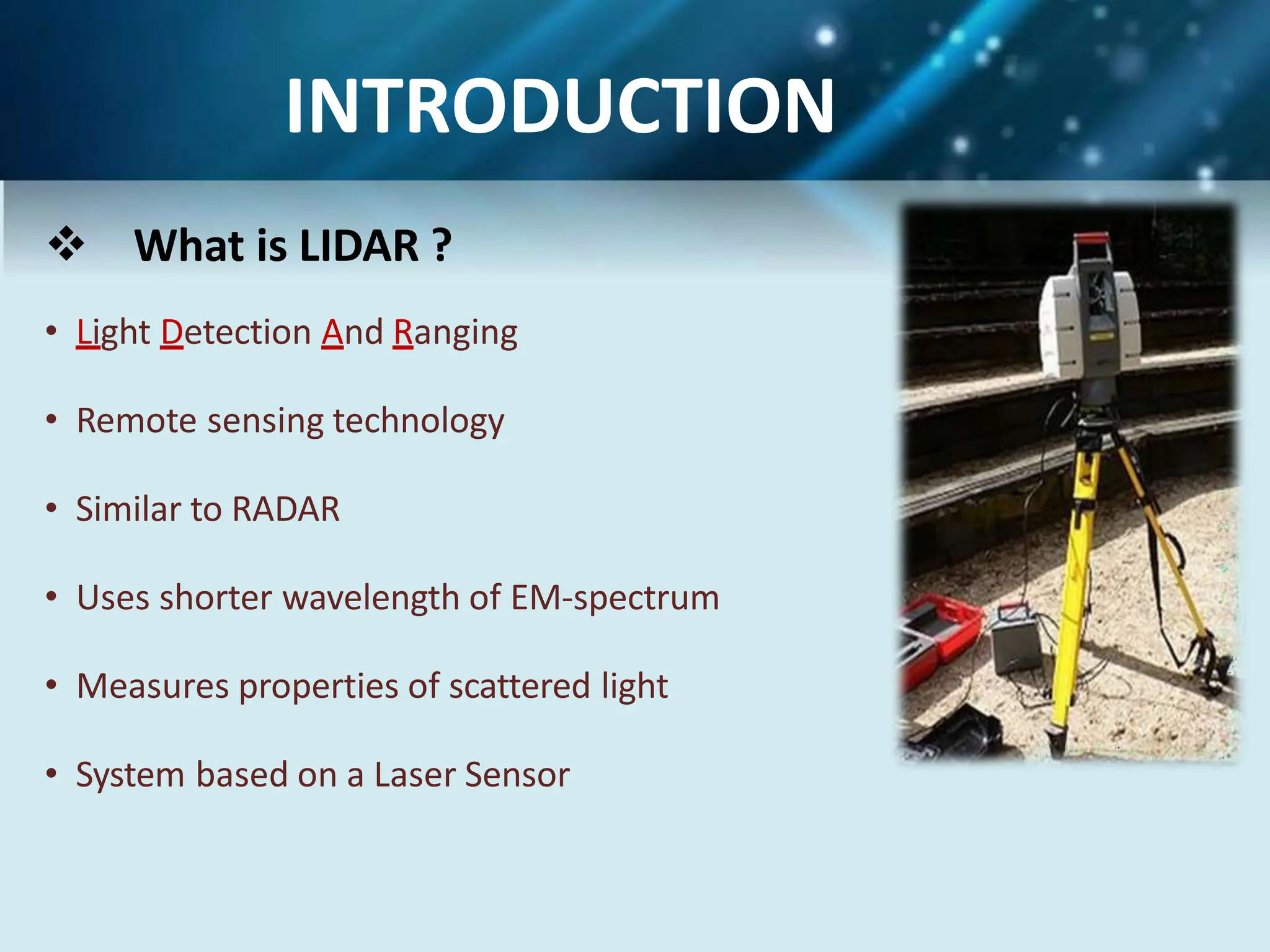 LIDAR- Modern techniques in Surveying.pptx