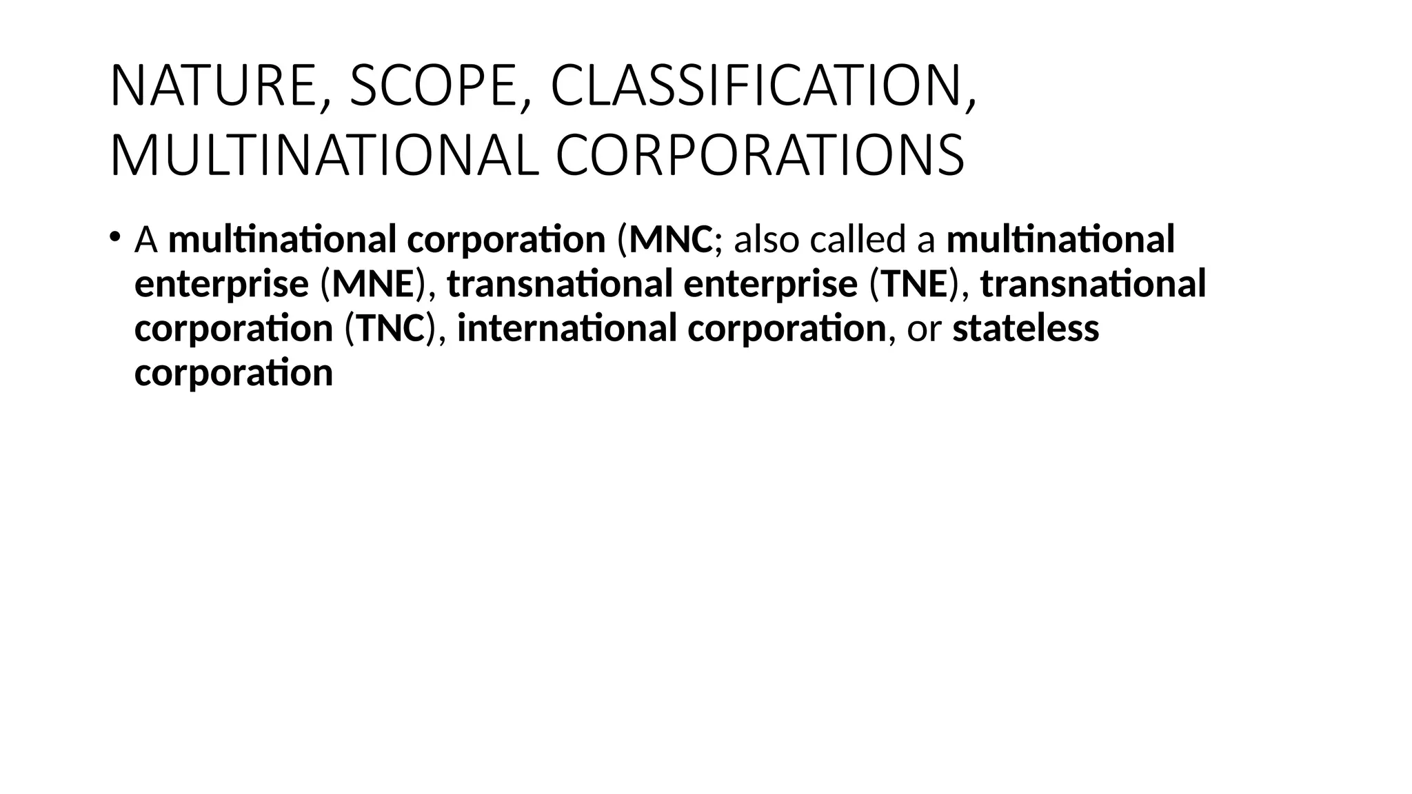 MODULE 5 INTRODUCTION TO MULTI NATIONAL COMPANIES.pptx