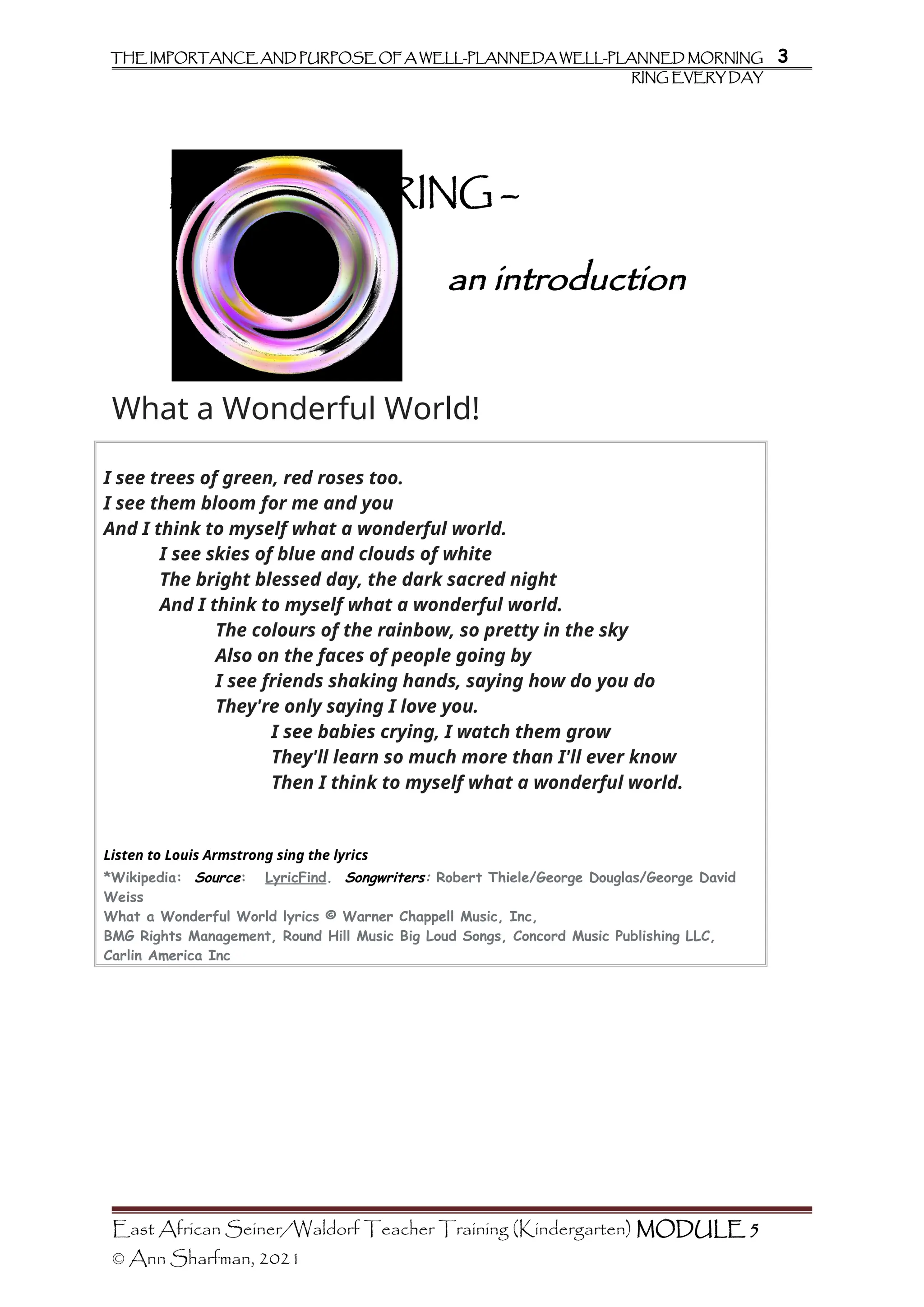 KINDERGARTEN - MODULE 5 - MORNING RING.docx