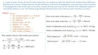 Numerical problems on spur gear (type i) | PPTX