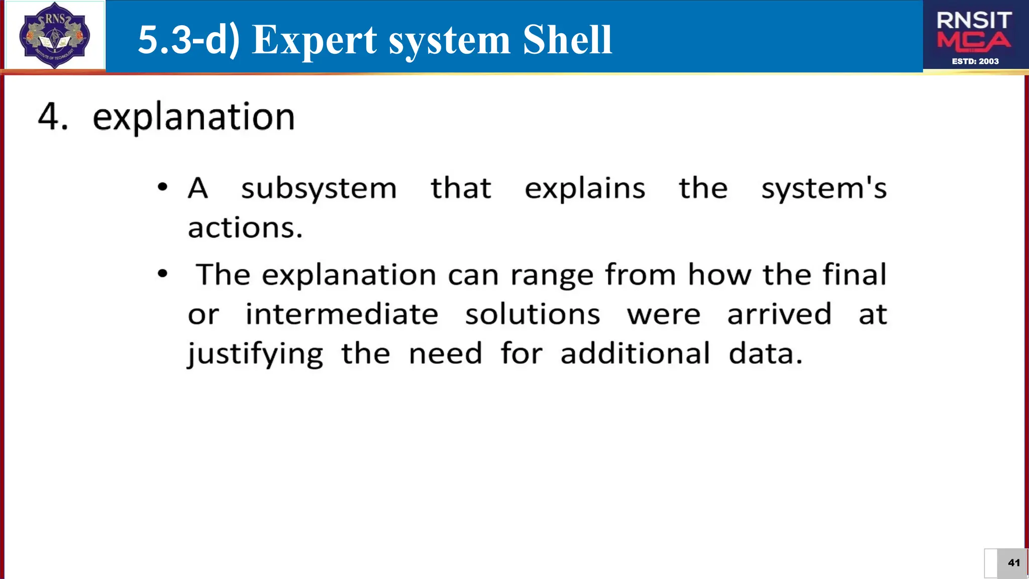 Expert system, Architecture of Expert systems, Roles of Expert systems ...