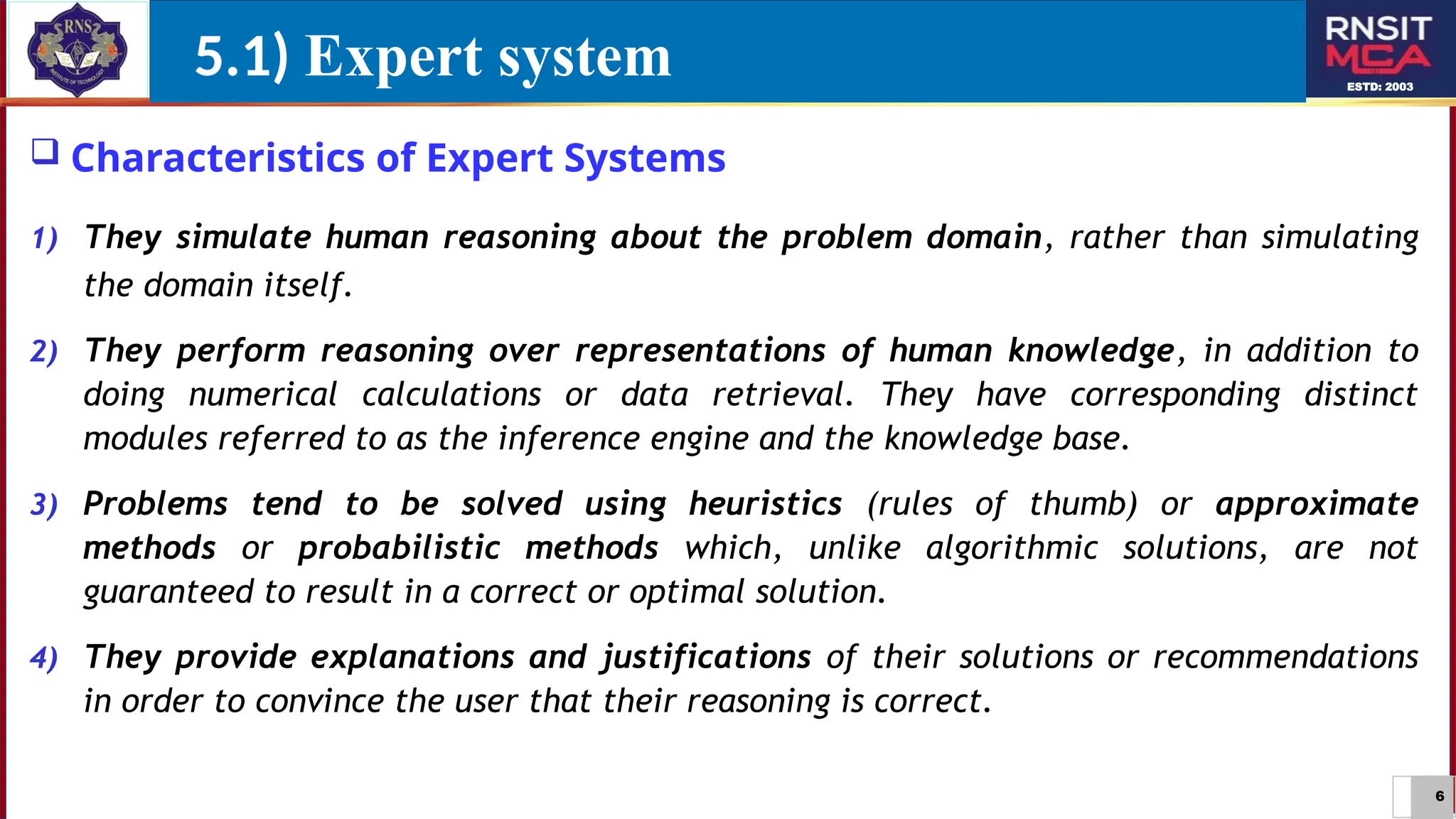 Expert system, Architecture of Expert systems, Roles of Expert systems | PPTX