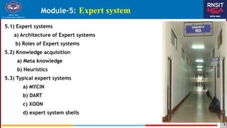Expert system, Architecture of Expert systems, Roles of Expert systems ...