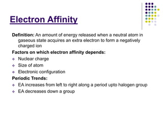 MODULE 5 Periodic Properties by ishita sanyal | PPT