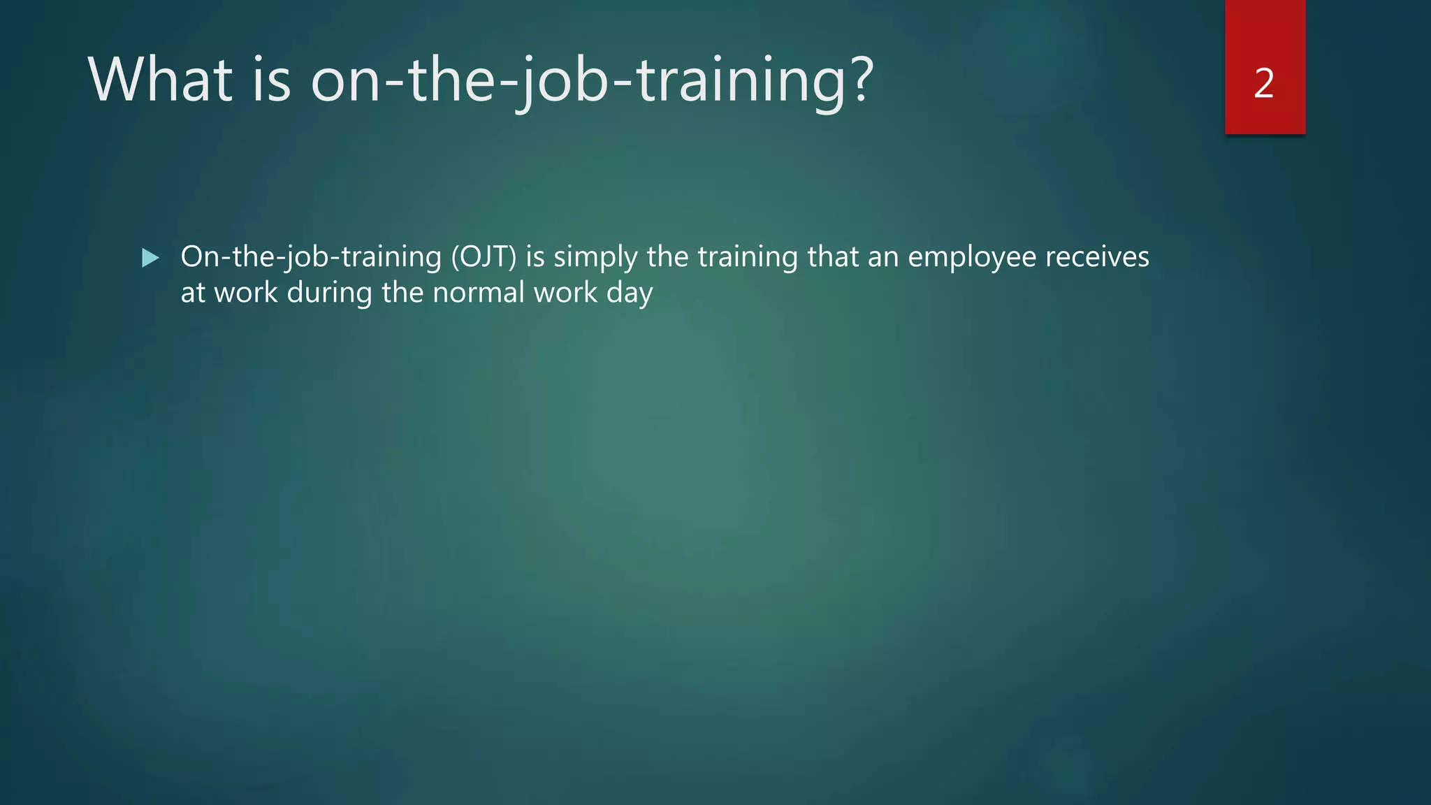 Job training | PPT