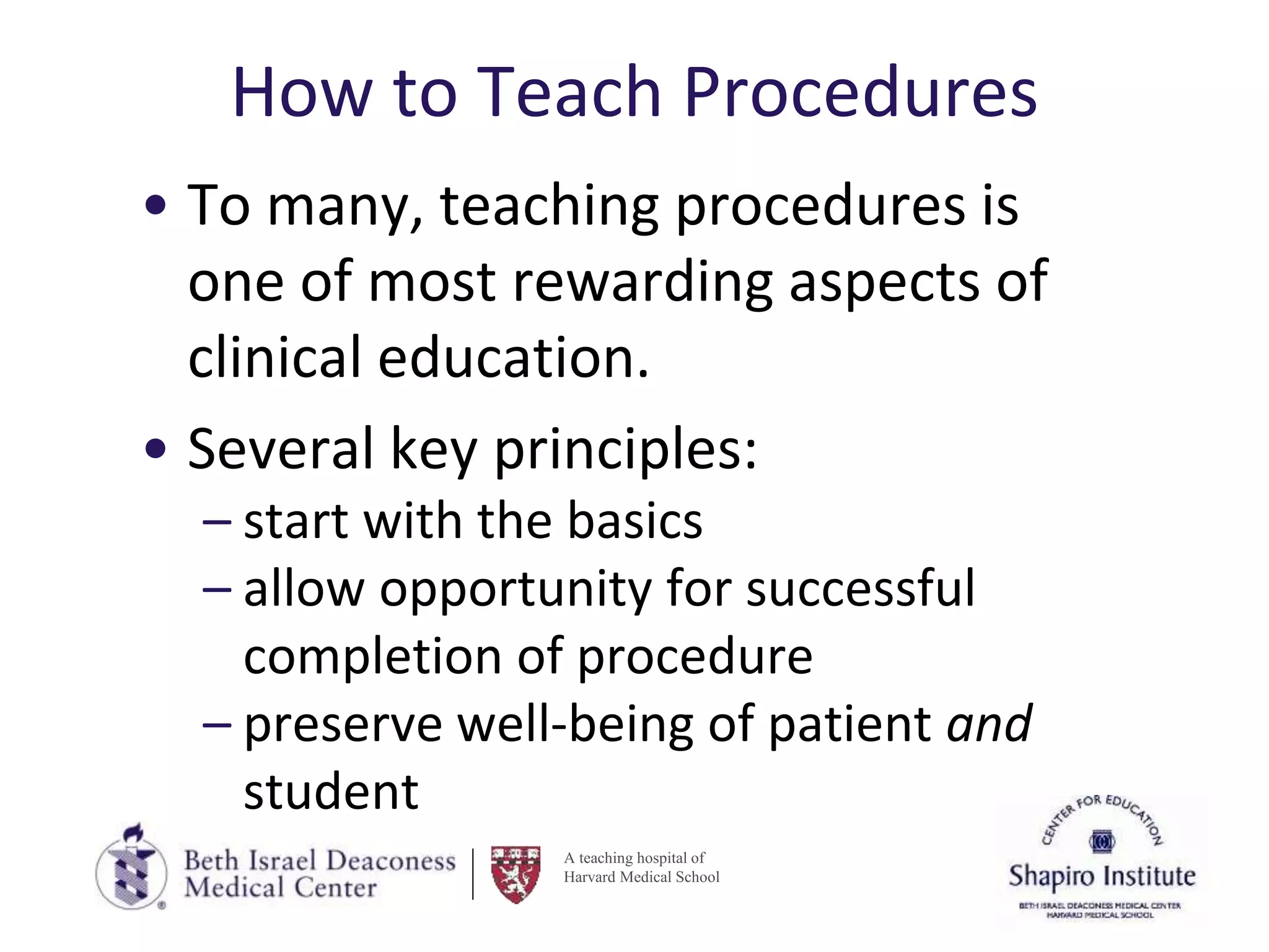 Module 5 Presentation - Teaching Procedural Skills | PPTX