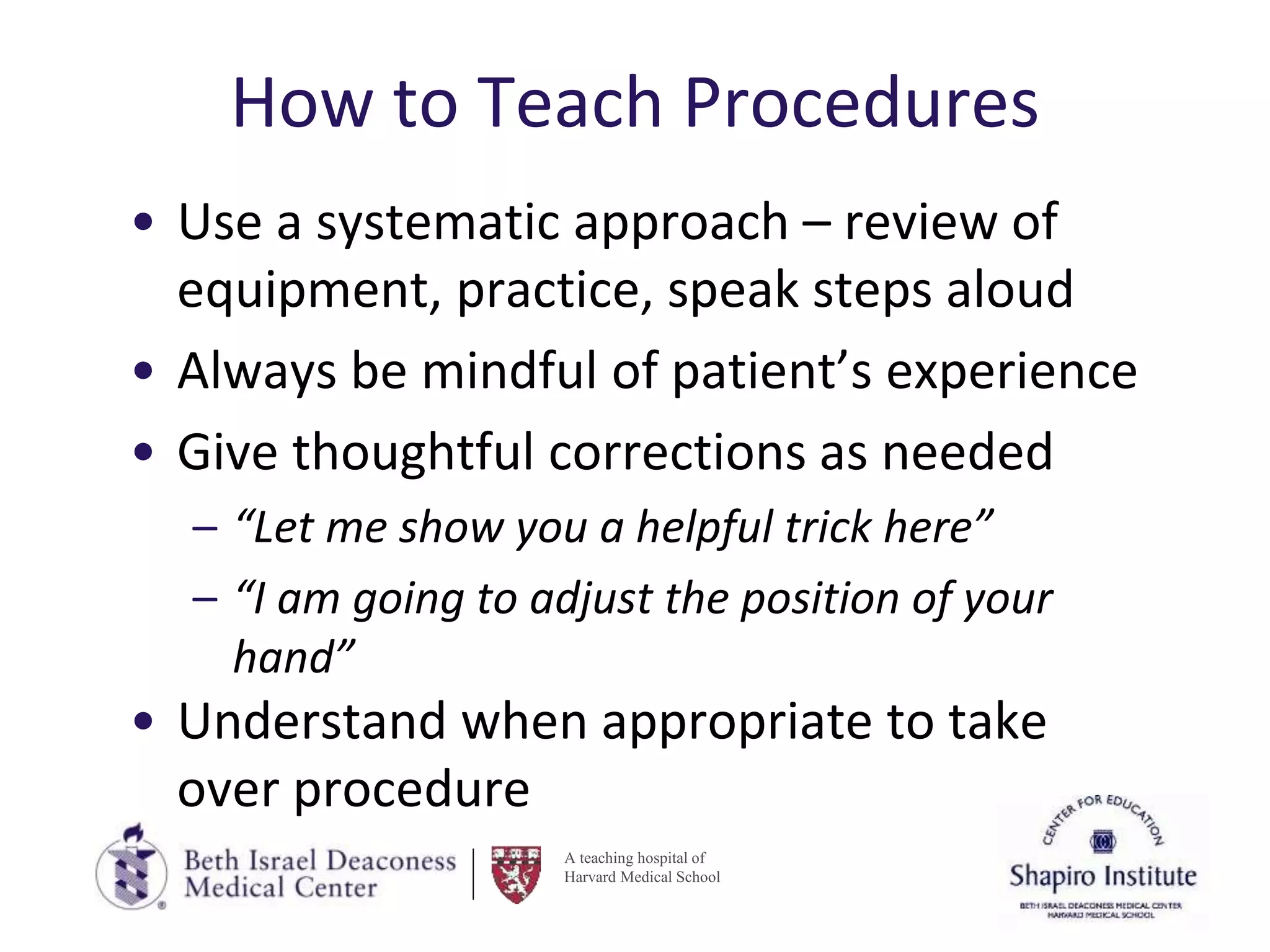 Module 5 Presentation - Teaching Procedural Skills | PPTX
