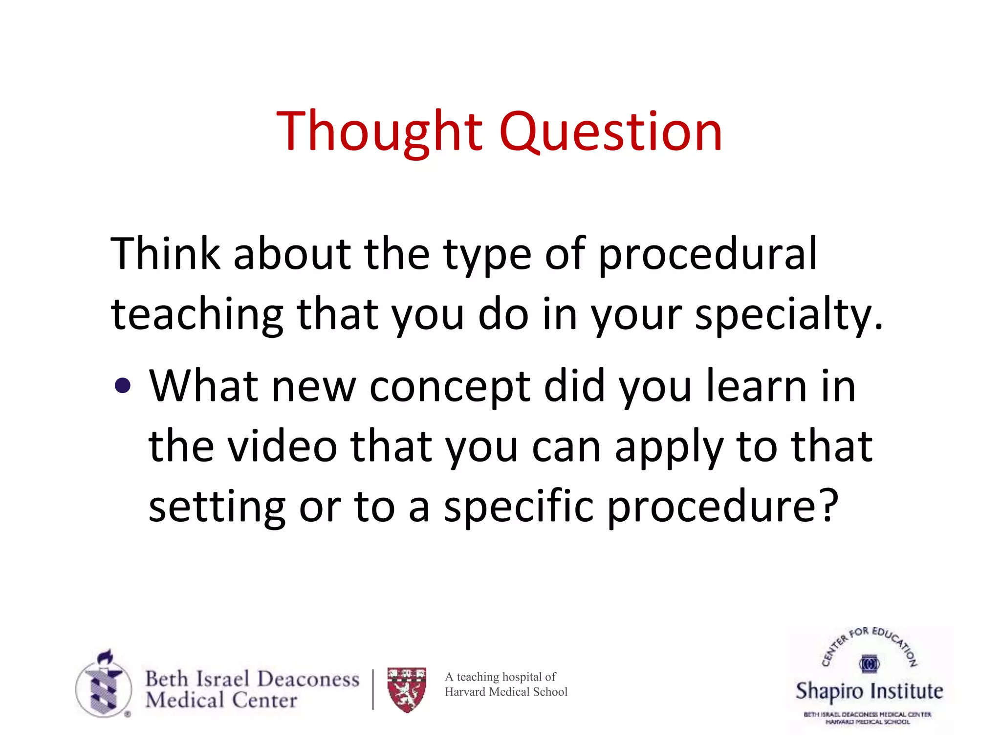 Module 5 Presentation - Teaching Procedural Skills | PPTX
