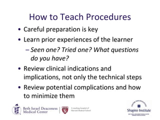 Module 5 Presentation - Teaching Procedural Skills | PPT