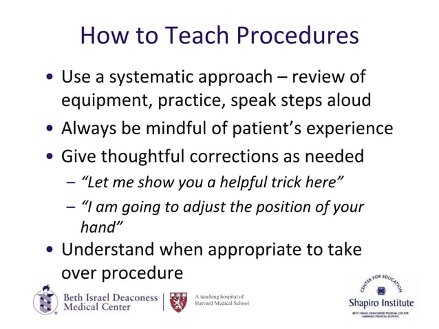 Module 5 Presentation - Teaching Procedural Skills | PPT