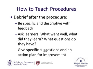 Module 5 Presentation - Teaching Procedural Skills | PPT