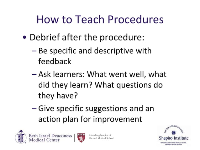 Module 5 Presentation - Teaching Procedural Skills | PPT